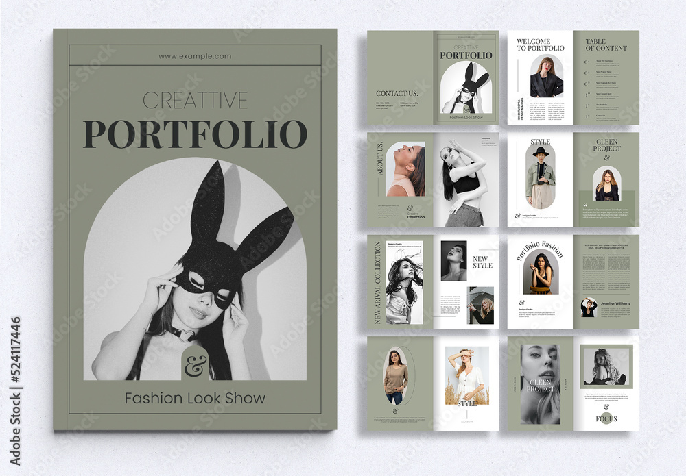 Creative Portfolio Layout Stock Template | Adobe Stock