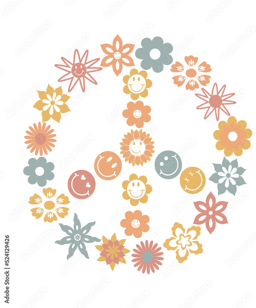 groovy svg png, groovy vintage retro clipart svg png bundle, keep on ...
