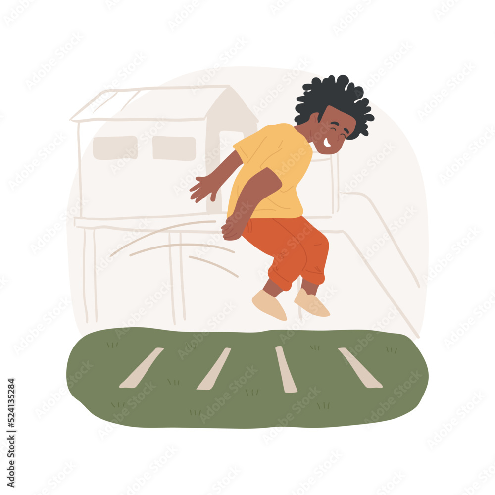 Jumping forward isolated cartoon vector illustration. Jumping forward ...