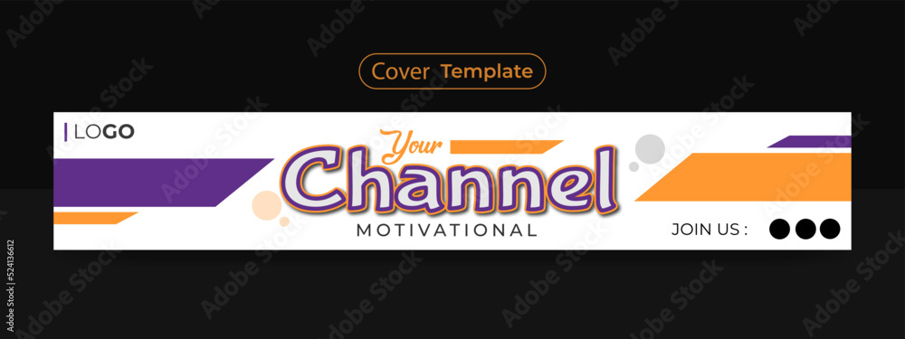 YouTube Banner Template or Creative white YouTube channel art or cover ...