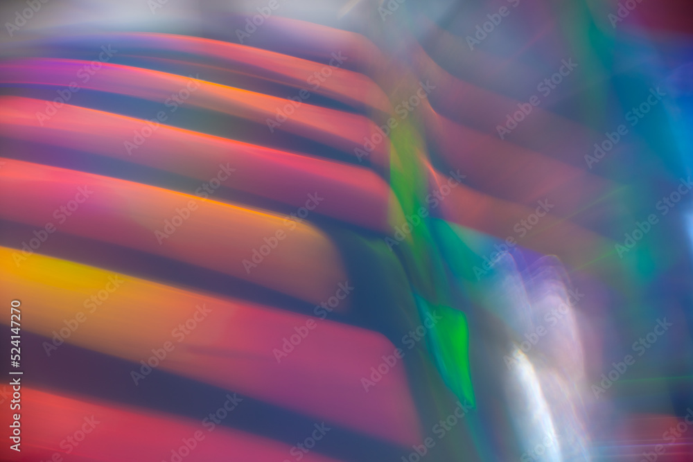 Prismatic Chromatic Holographic Aesthetic Neon Lights lines blur ...