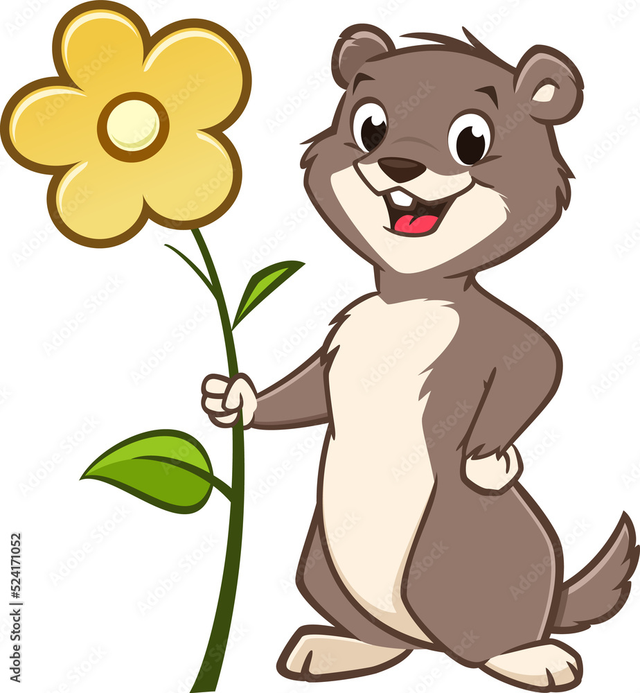 Cartoon Gopher Stock Illustration | Adobe Stock