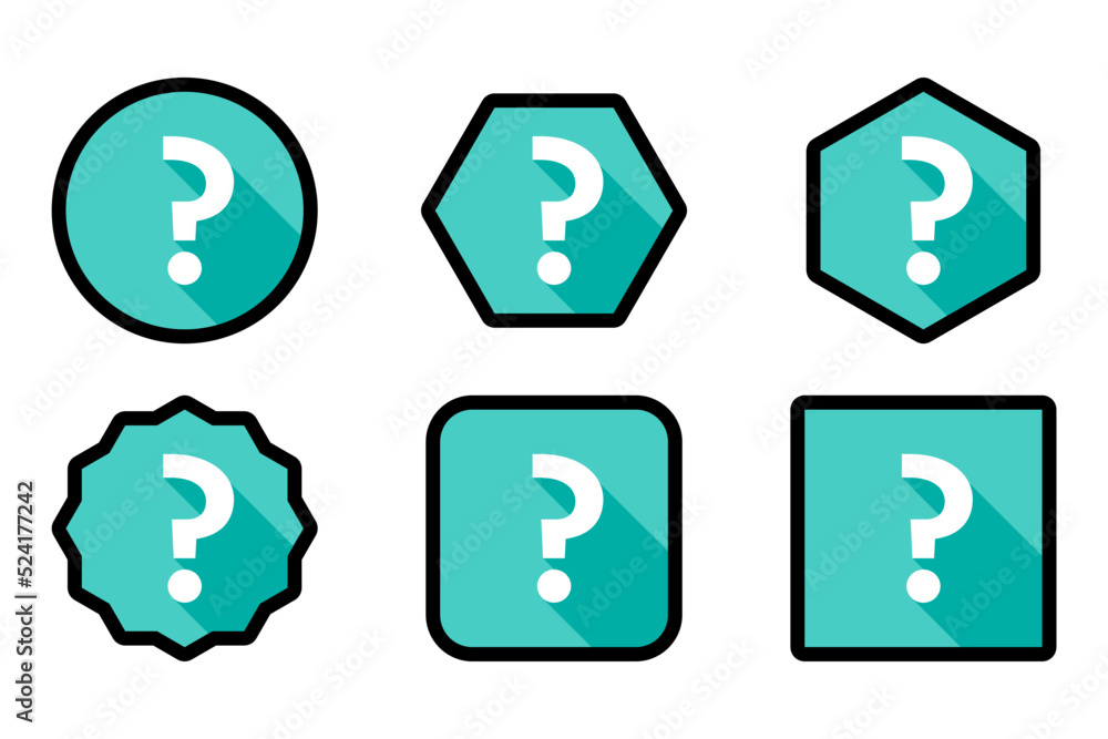 Question mark, FAQ sign, Help symbol, vector mark symbols light blue ...