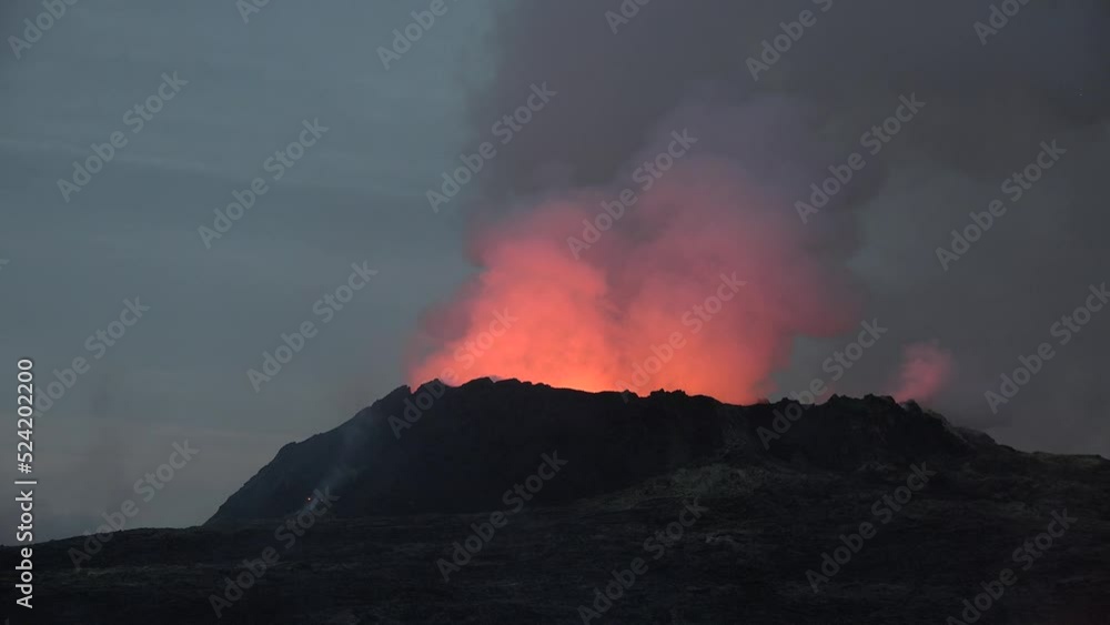 Iceland. Geldingadalur volcano eruption in Reykjanes peninsula Iceland ...