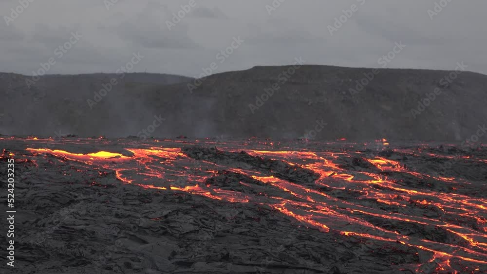 Iceland. Geldingadalur volcano eruption in Reykjanes peninsula Iceland ...