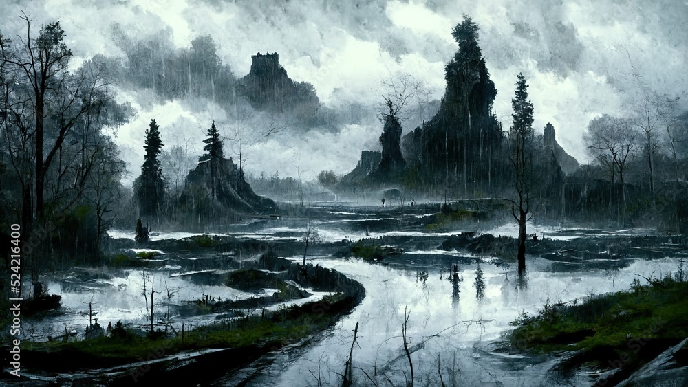 Dark Fantasy Art Landscapes