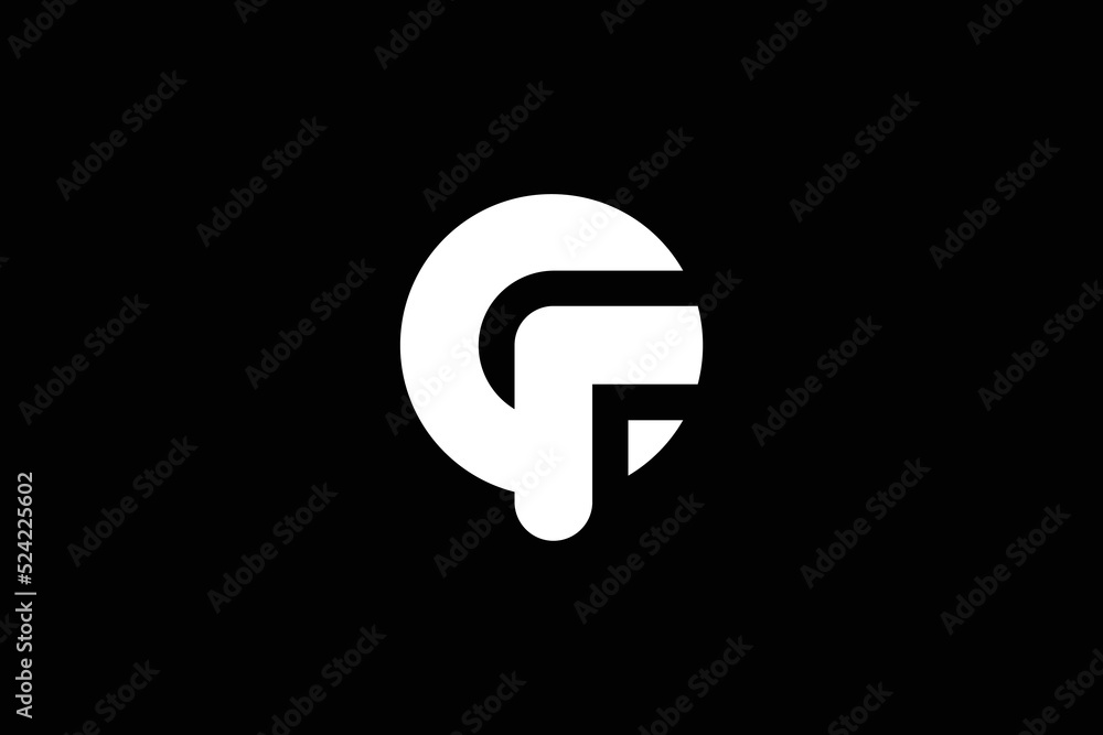 CF logo Minimal symbol. FC letter icon on luxury background. FC ...