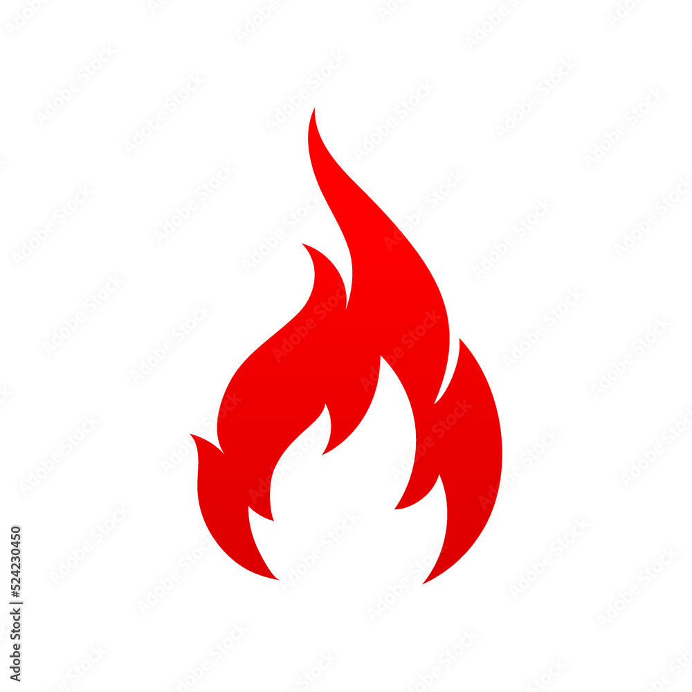 Blazing fire combustion, inferno ignition isolated flat cartoon burning ...