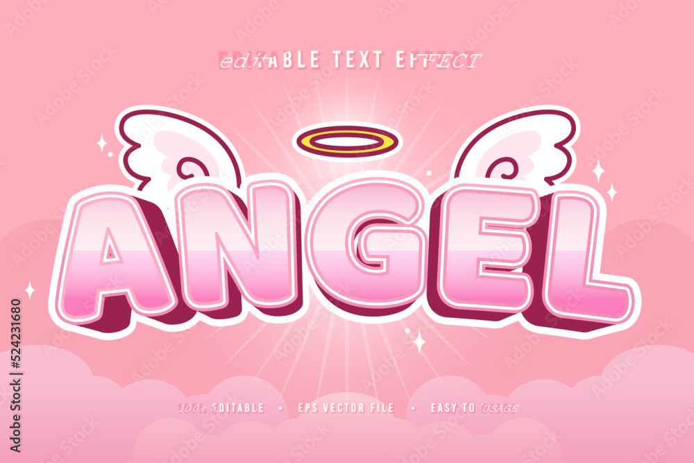 decorative angel Font and Alphabet vector Stock Vector | Adobe Stock