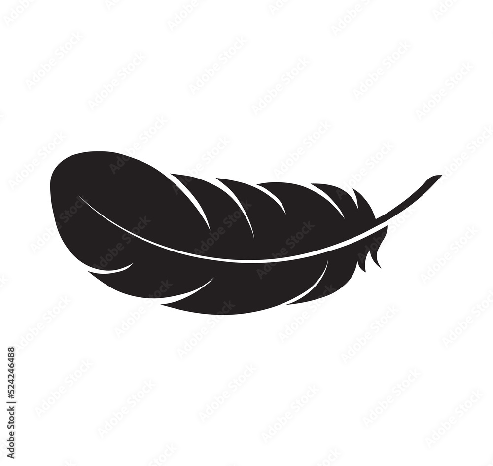 Feather icon, feather logo vector. Векторный объект Stock | Adobe Stock