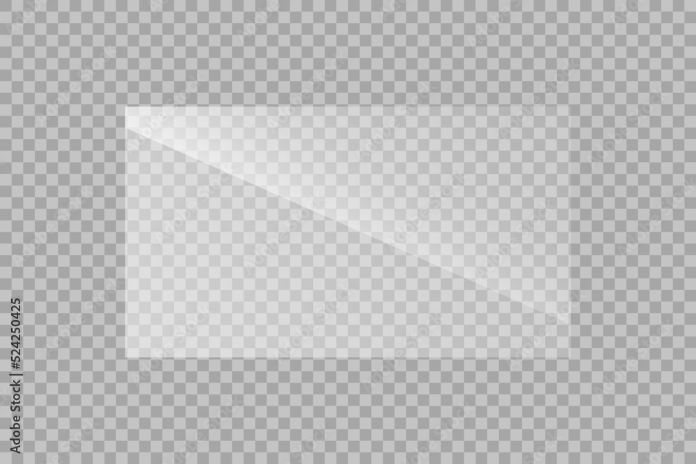 The glass or mirror texture effect. Window isolated on transparent ...