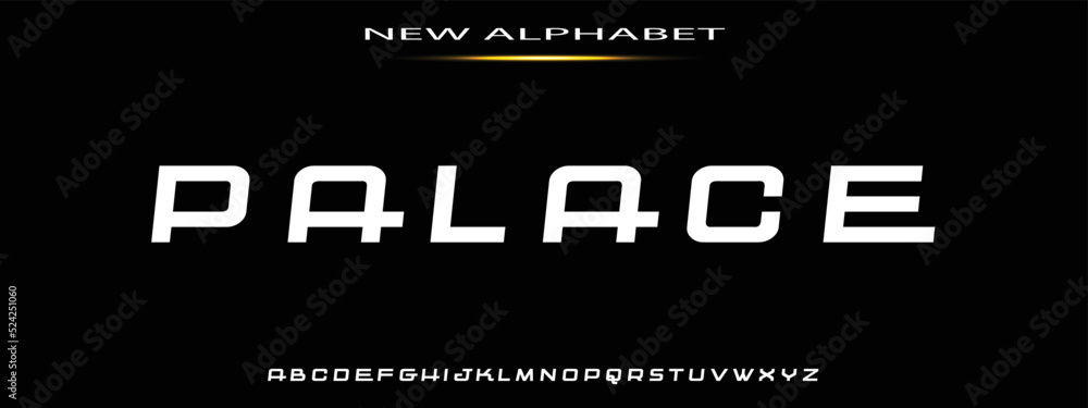 PALACE Elegant alphabet letters font and number. Classic Lettering ...