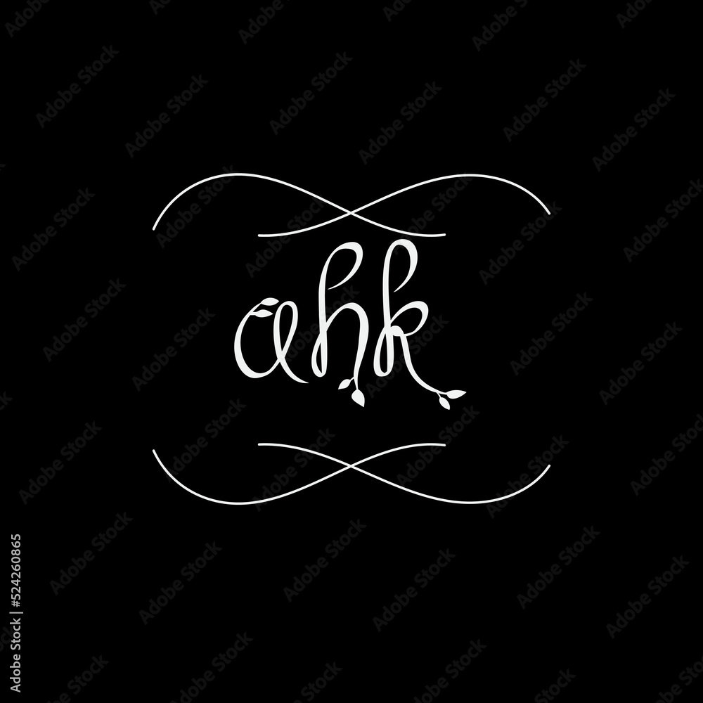 AHK logo,A H K design,AHK letter monogram logo design vector,unique ...