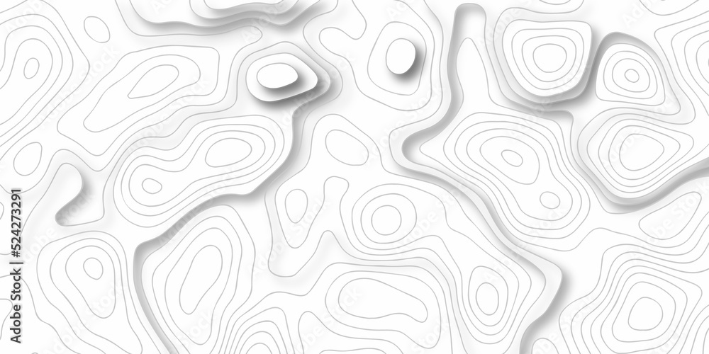 abstract vactor white lines pattern and Topographic and maunt,river,sea ...