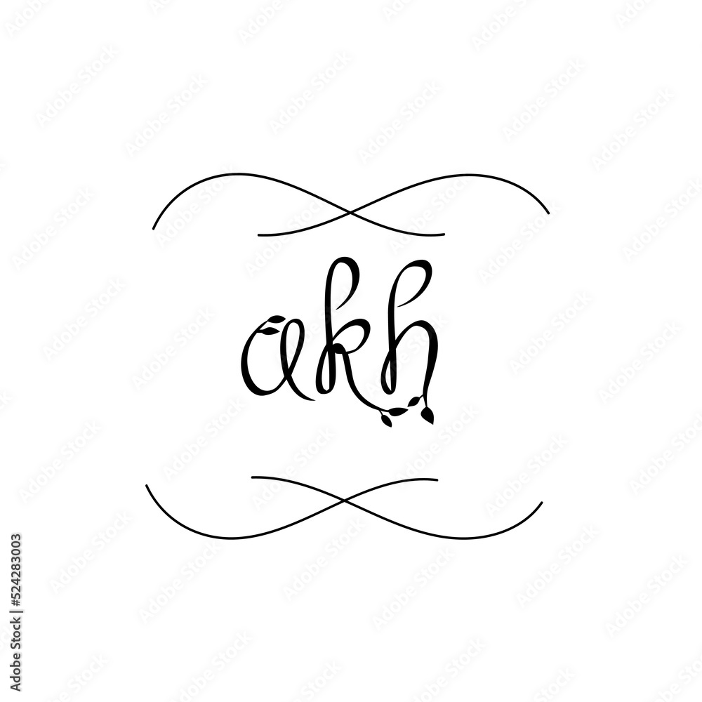 AKH logo,A K H design,AKH letter monogram logo design vector,unique ...