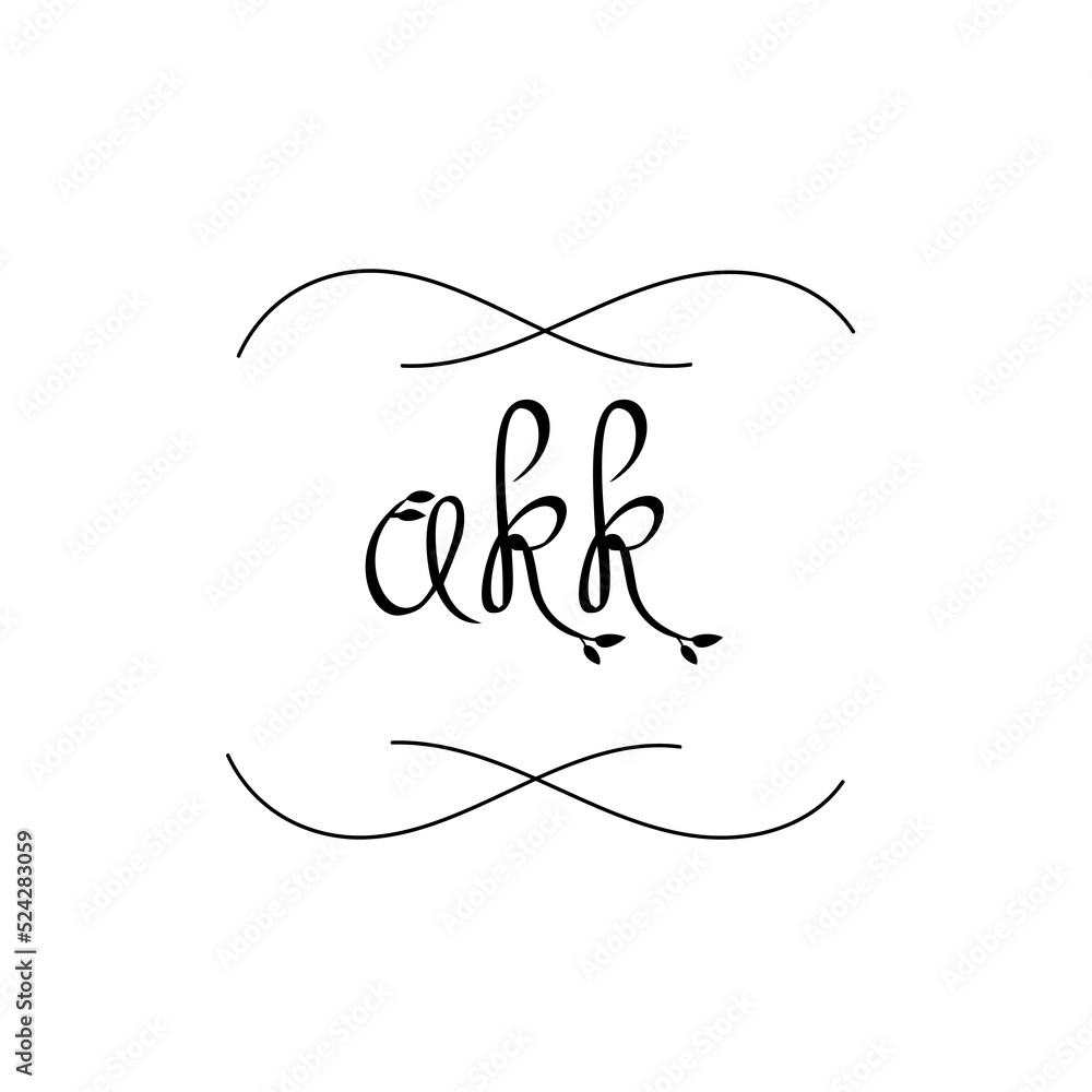 AKK logo,A K K design,AKK letter monogram logo design vector,unique ...