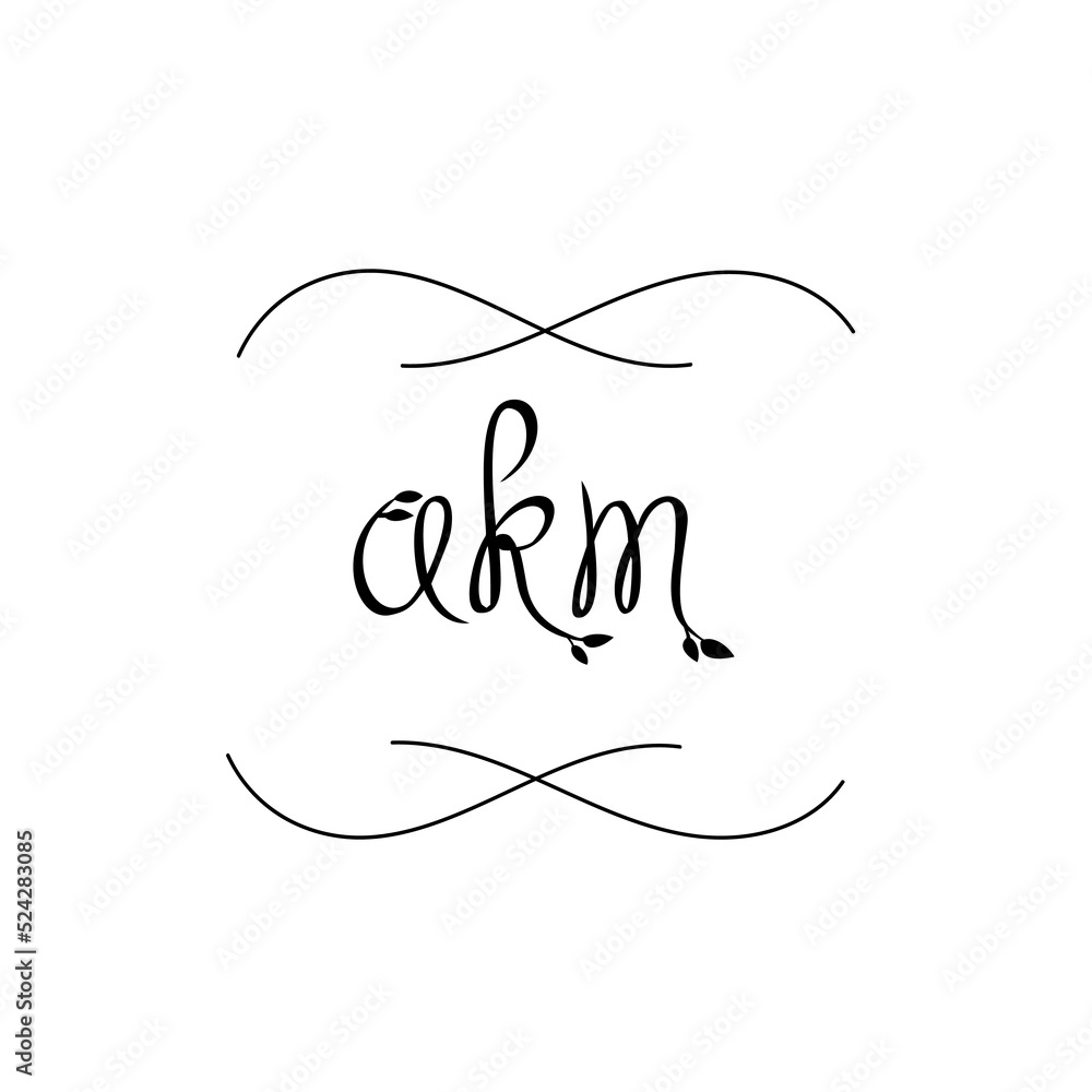 AKM logo,A K M design,AKM letter monogram logo design vector,unique ...