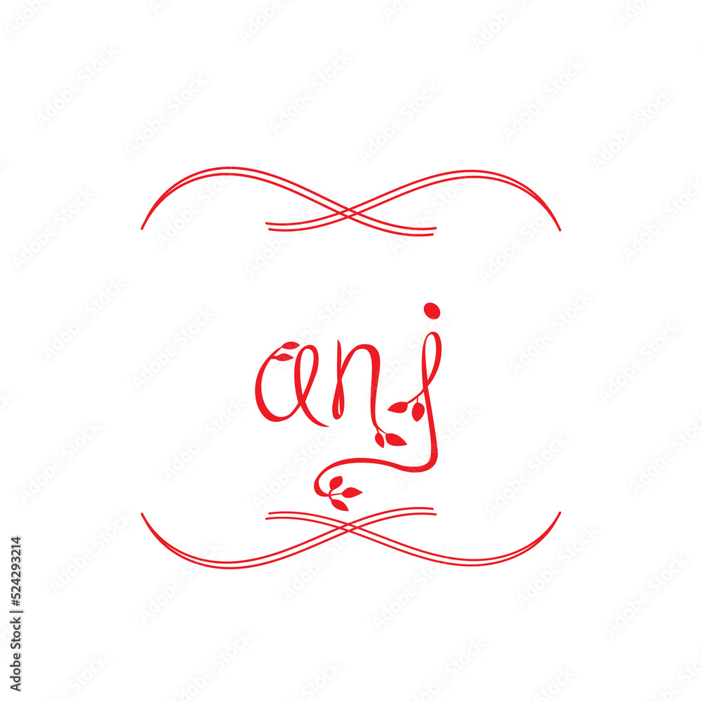 ANJ logo,A N J design,ANJ letter monogram logo design vector,unique ...