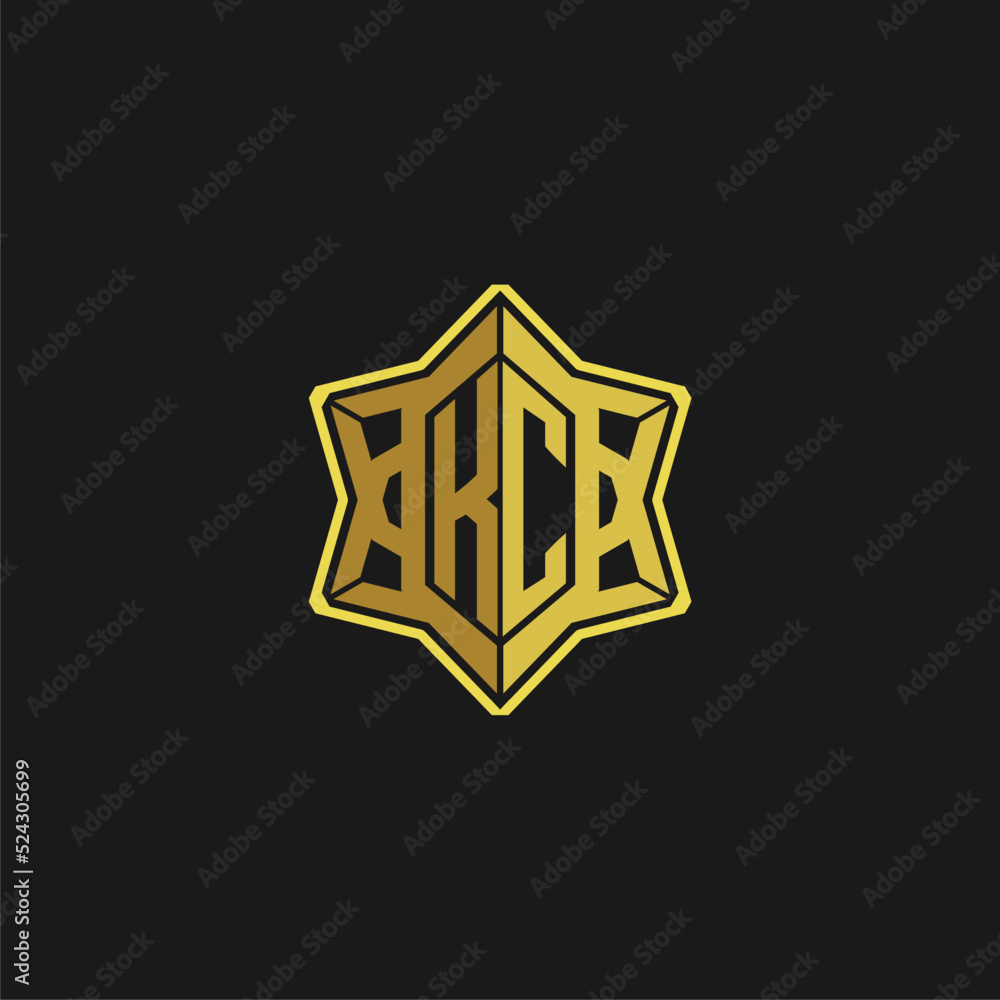 KC initial letters monogram logo for gaming Stock Vector | Adobe Stock