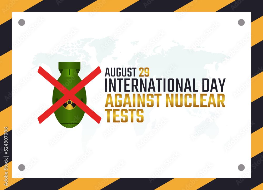 vector graphic of International Day against nuclear tests good for ...