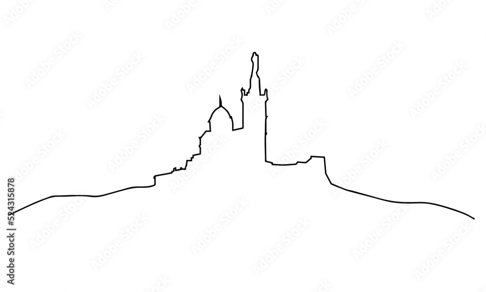 Line Marseille, ligne marsille, linea Marsella Stock Vector | Adobe Stock