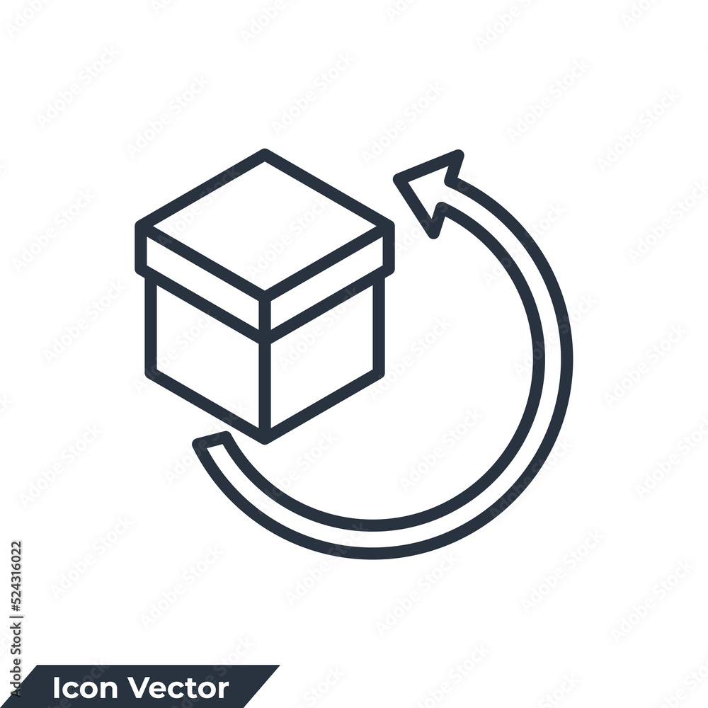 return icon logo vector illustration. Order Delivery and Reverse ...