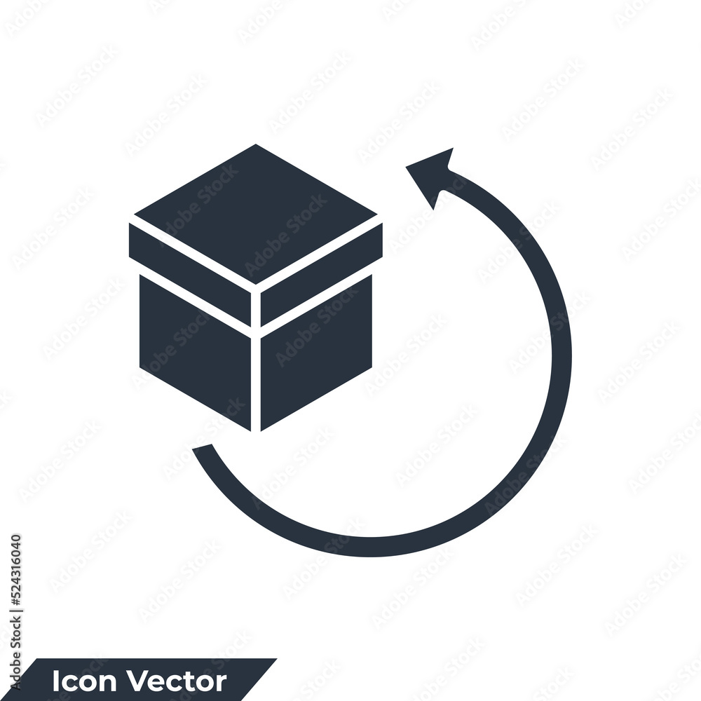 return icon logo vector illustration. Order Delivery and Reverse ...