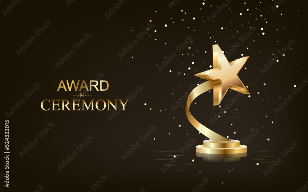 Black and gold award template Stock Vector | Adobe Stock
