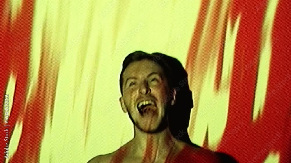 Glitched vhs video. Bipolar disorder. Anxiety attack. Toxic personality ...