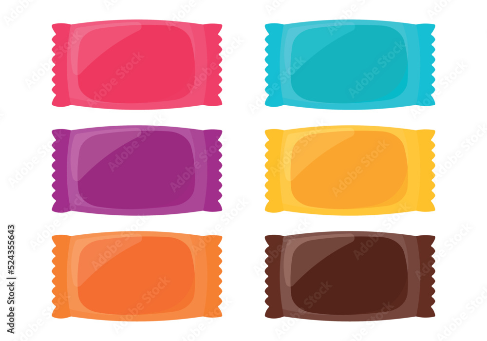 Hand Drawn Candy Wrapper Icon Clipart Cartoon Animated Vector Stock ...