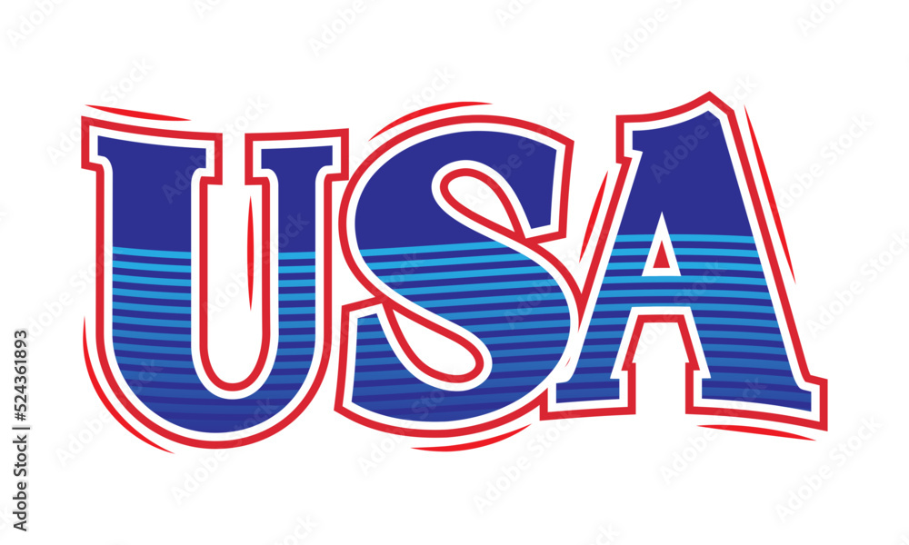 USA, USA Text, United States Lettering, USA Logo, USA Sign, United ...