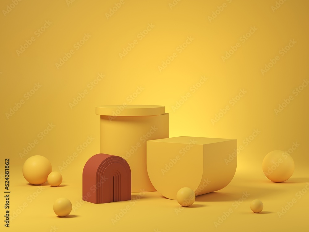 Background 3d scene with podium, minimal product display mock up scene ...