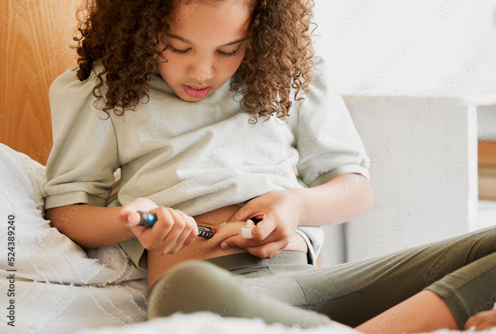 Diabetes Insulin And Diabetic Girl Injecting Treatment In Her Bedroom diabetes-insulin-and-diabetic-girl-injecting-treatment-in-her-bedroom