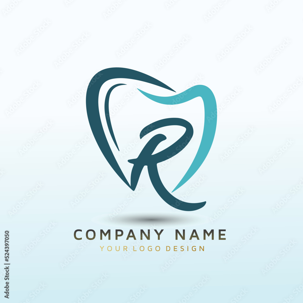 Show Me Your Teeth letter R or TR vector logo Stock Vector | Adobe Stock