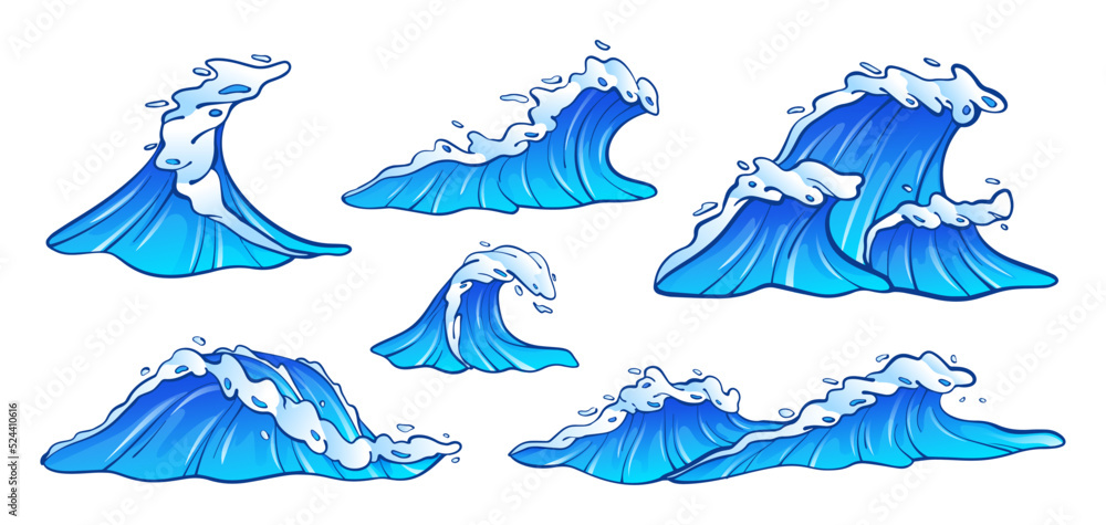 Ocean Waves Vector