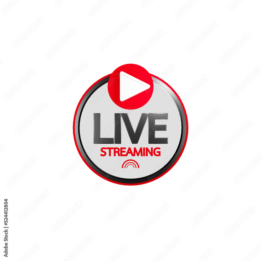 LIVE stream sign. streaming for selling product on social media. online ...