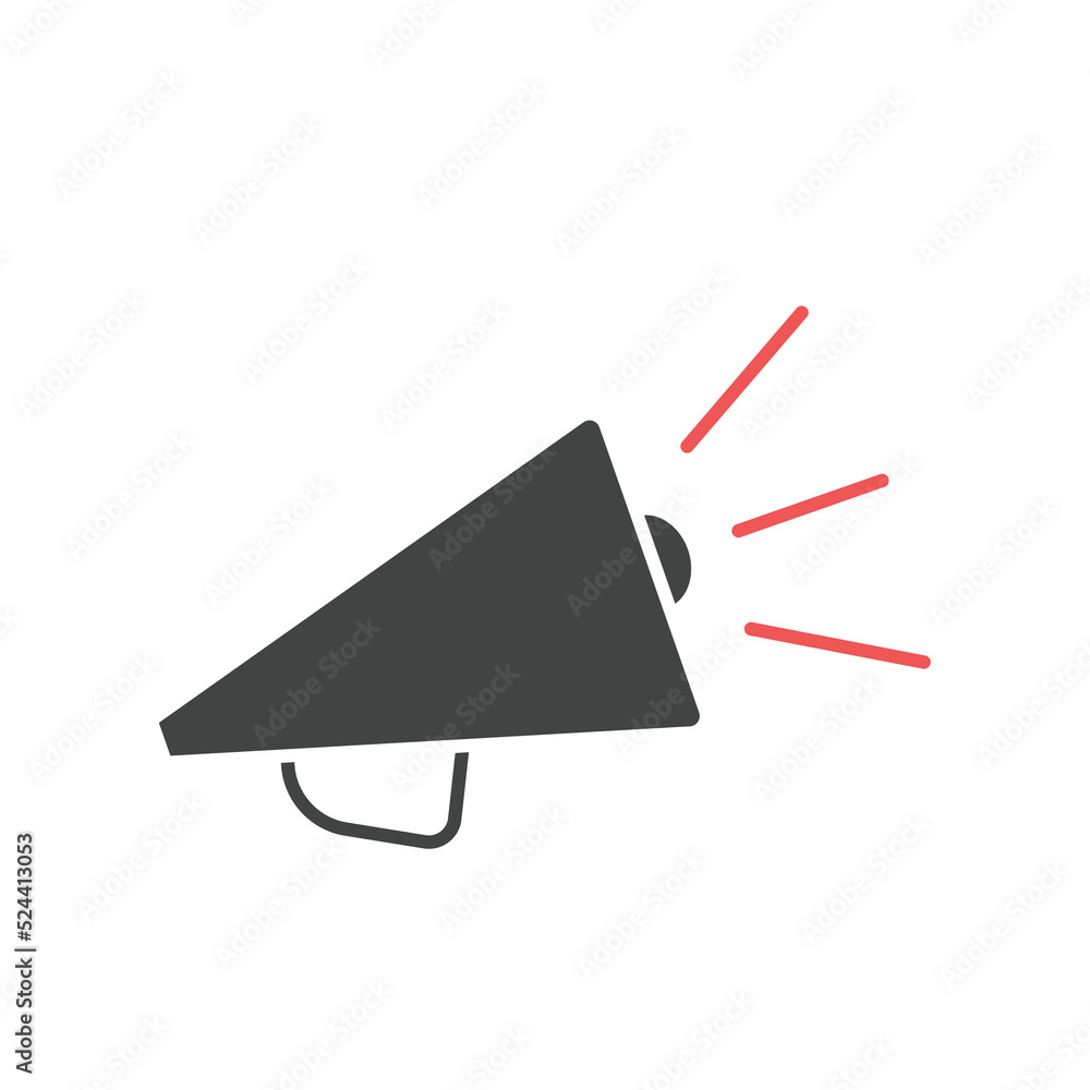 old megaphone icons symbol vector elements for infographic web Stock ...