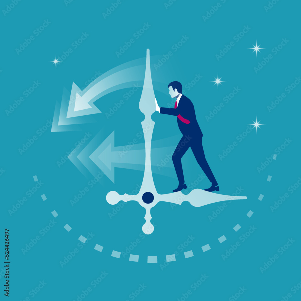 Deadline concept. Stop time concept. Business metaphor. Vector ...