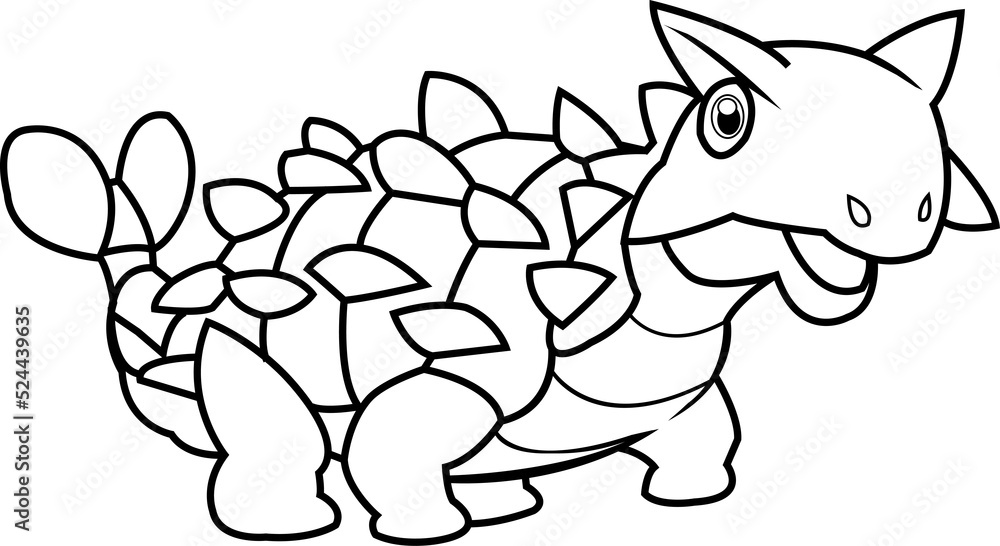 cartoon dinosaurs jurassic world for kids cute dinosaurs black and ...