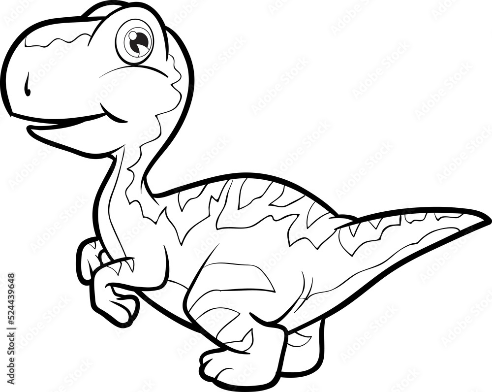 cartoon dinosaurs jurassic world for kids cute dinosaurs black and ...