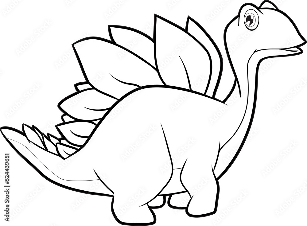 cartoon dinosaurs jurassic world for kids cute dinosaurs black and ...