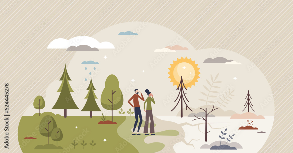 Desertification process as land degradation in drylands tiny person ...