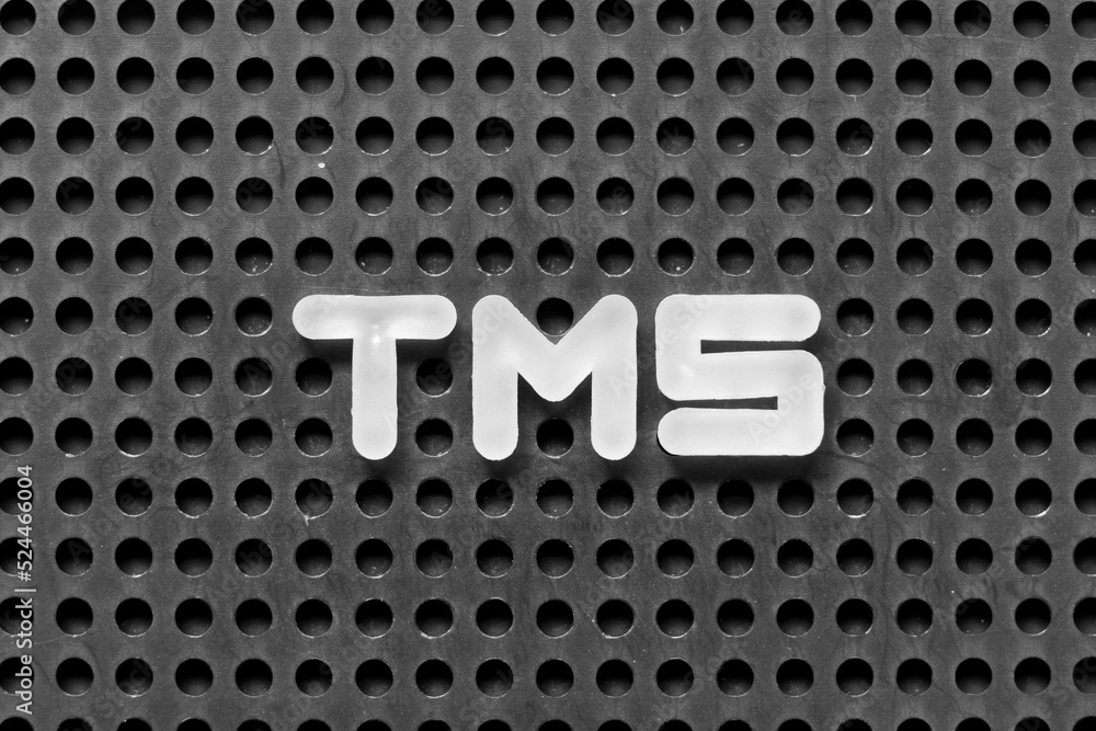 White alphabet letter in word TMS (Abbreviation of Transportation ...