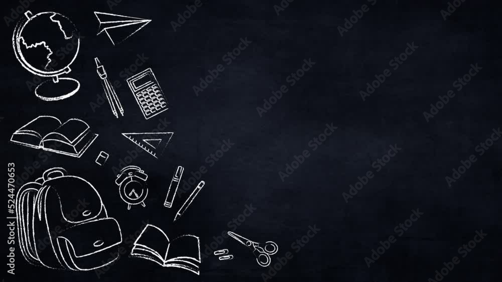 Teacher's Day. Creative banner Back to school. 4K animated banner ...