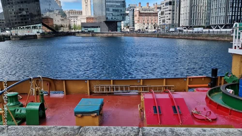 Modern and classic architecture at the Liverpool Docks, Port of ...