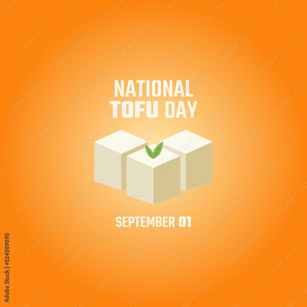 vector graphic of national tofu day good for national tofu day ...