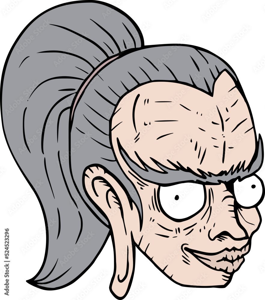 Cartoon man head draw Stock Vector | Adobe Stock