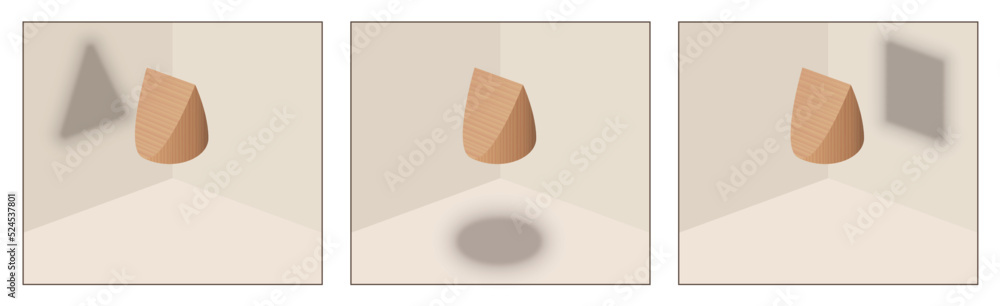 Point of view symbol, matters of opinion. Three different perspectives ...