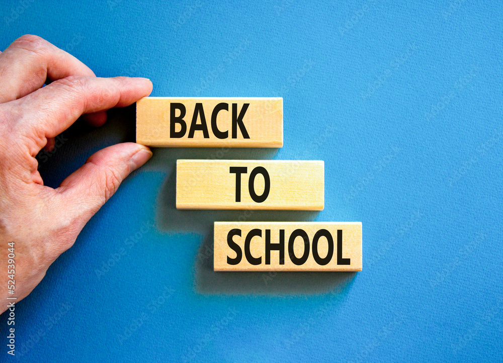 Back to school and support symbol. Concept words Back to school on ...