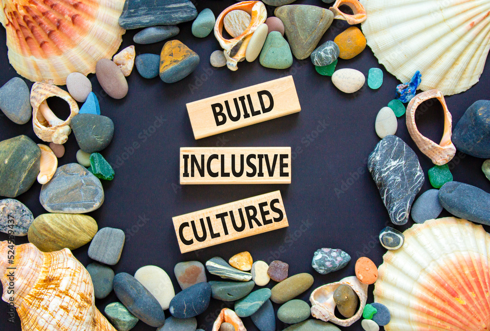 Build inclusive cultures symbol. Concept words Build inclusive cultures ...